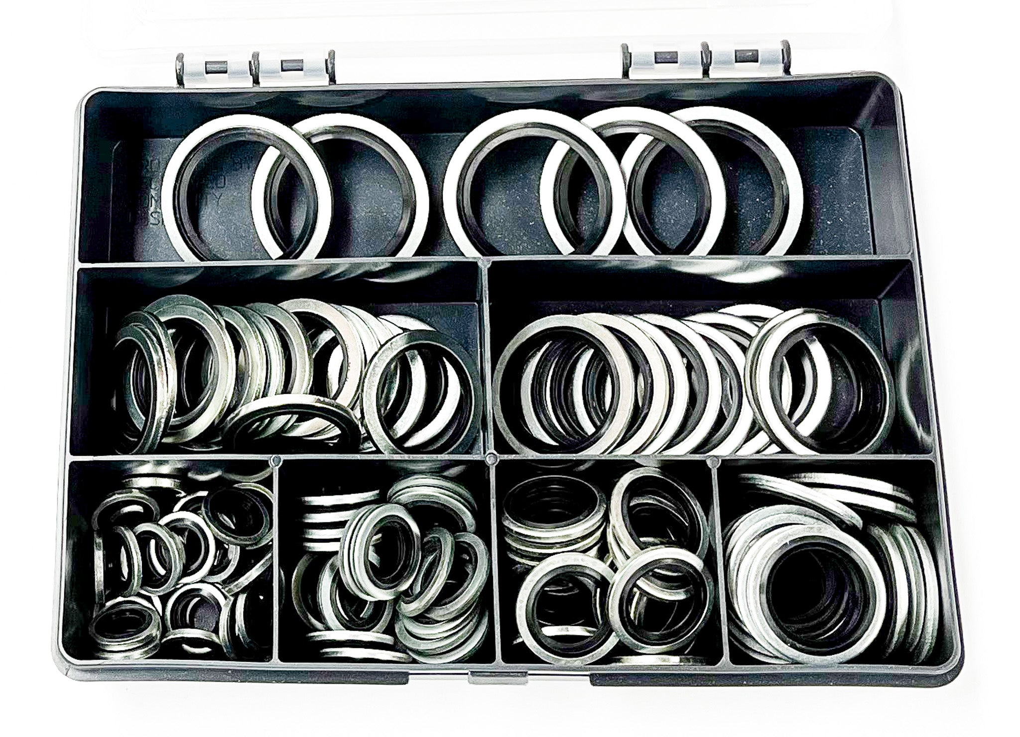 Bonded Washer Sealing Kit - Imperial - 115 Piece Self Centering Seal ...